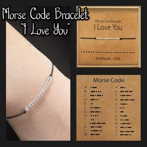 Jewelry | Morse Code I Love You Braclet | Poshmark